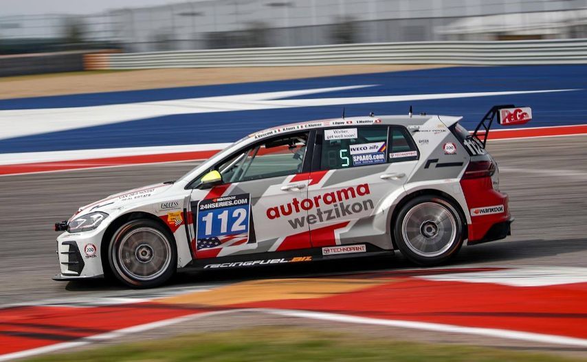 Mathieu Detry en VW Golf GTI TCR aux 24 Heures de Dubaï