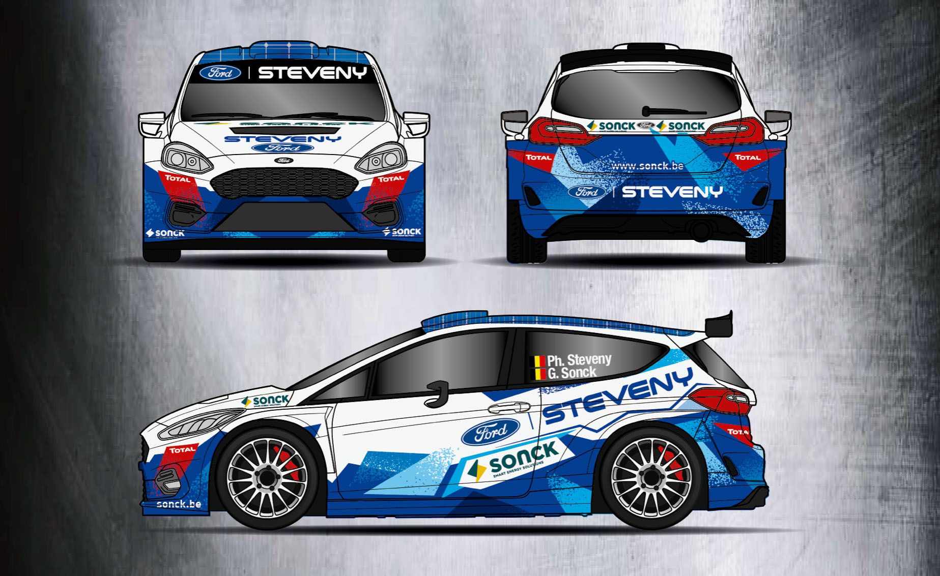 Philippe Stéveny en Ford Fiesta R5 MK2 au Rallye de Hannut