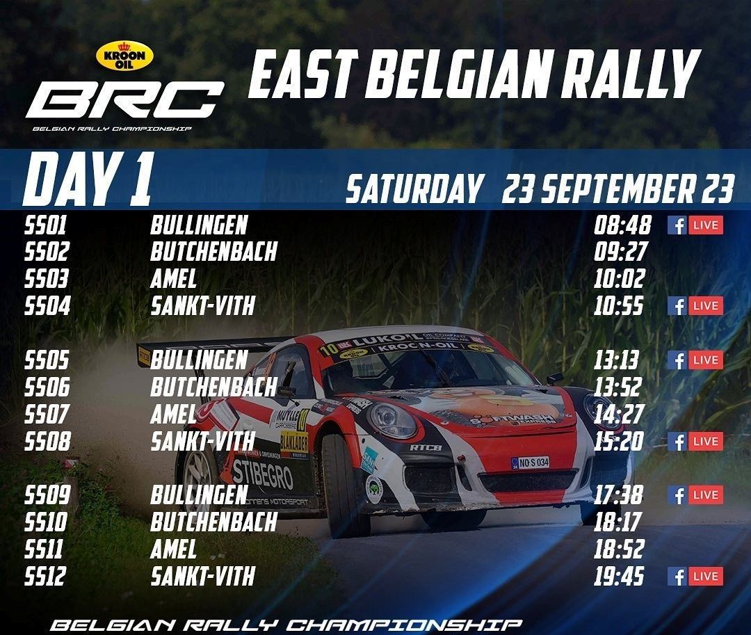 East Belgian Rally : 6 spéciales sur 12 en live sur la page Facebook du ...