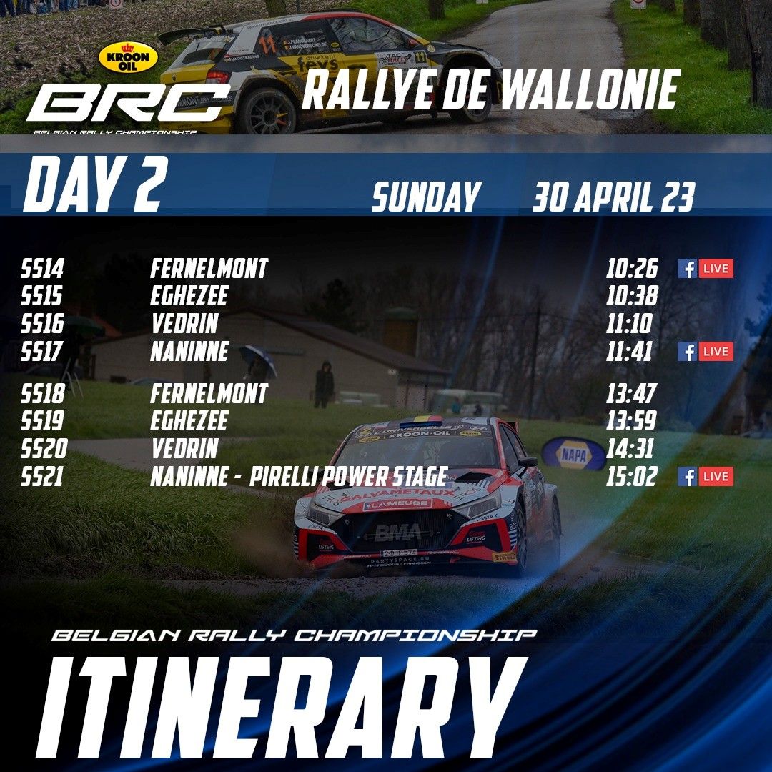 Wallonie : le programme des BRC Live Shows du week-end