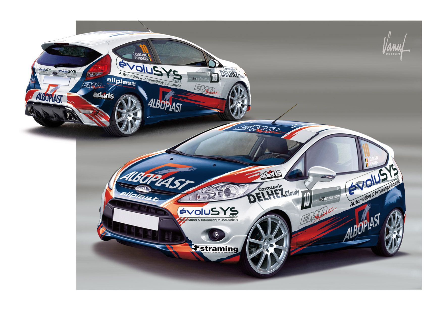 Cédric Cherain disputera le Ford Fiesta Sporting Trophy 2010