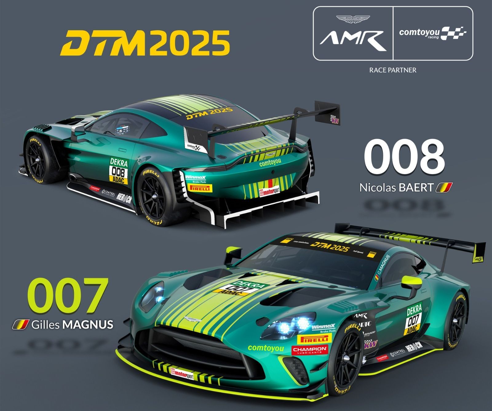 Comtoyou Racing en DTM avec Gilles Magnus et Nicolas Baert