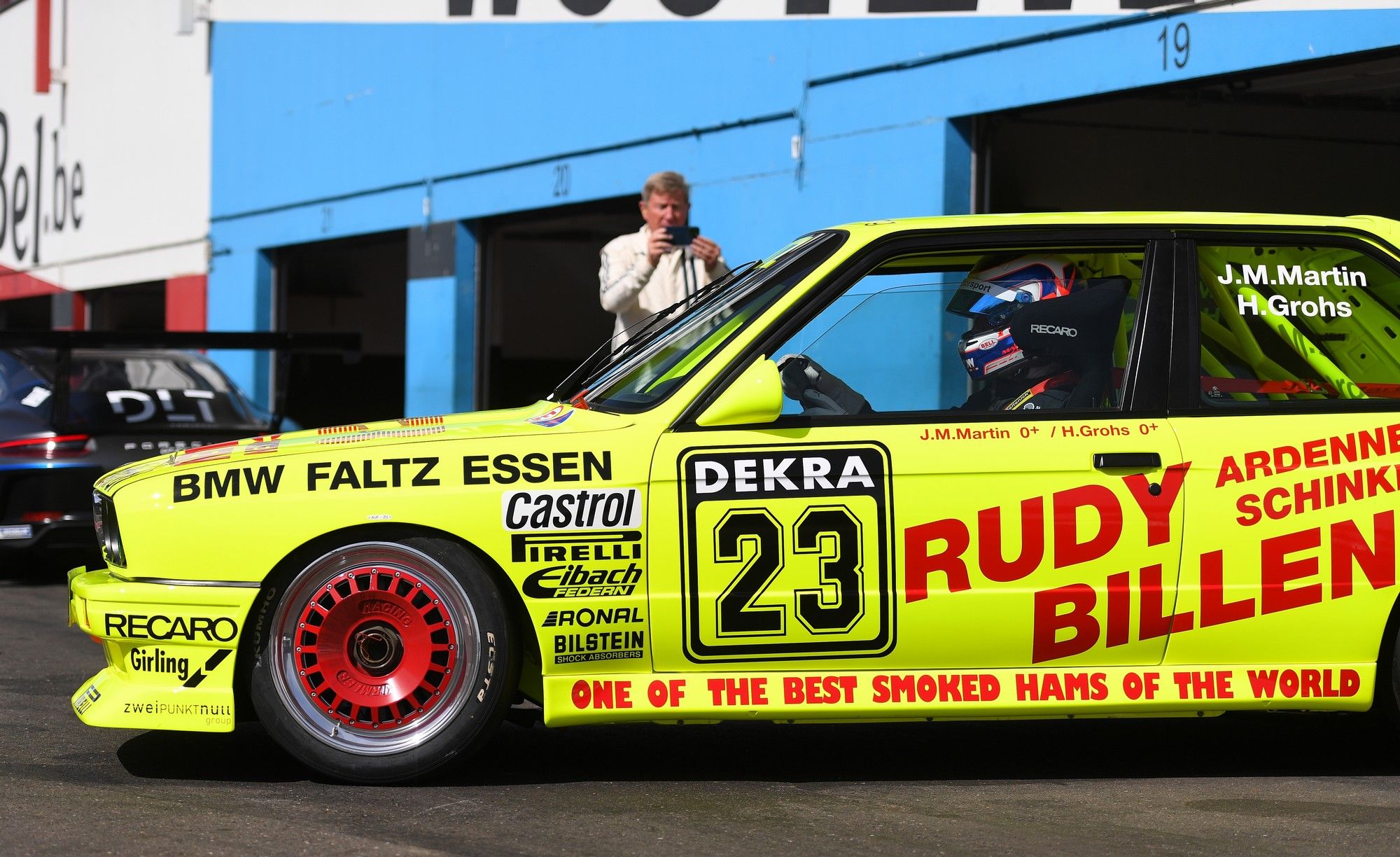 Maxime Martin a testé une M3 E30 DTM ex-Grohs/Martin à Zolder