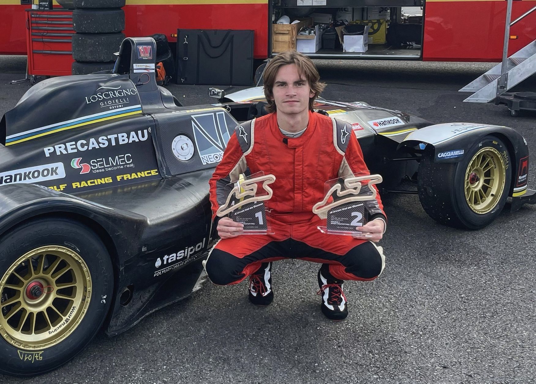 Arthur Rasse gagne lors de la Coupe de France des Circuits au Val de Vienne