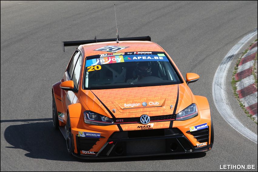 TCR Benelux : Fred Bouvy avec Kevin Balthazar sur la Golf Milo