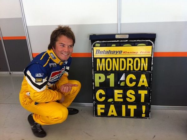Edouard Mondron au volant d'une McLaren MP4-12C TBER en 2012